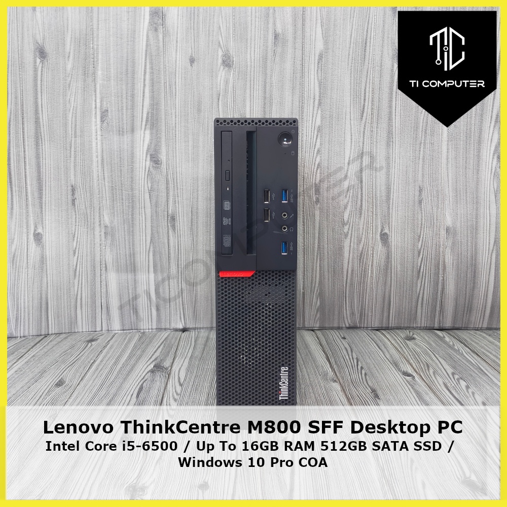 Lenovo ThinkCentre M800 SFF Intel Core i5-6500 3.6 GHz Desktop Refurbished PC Up To 16GB RAM ...