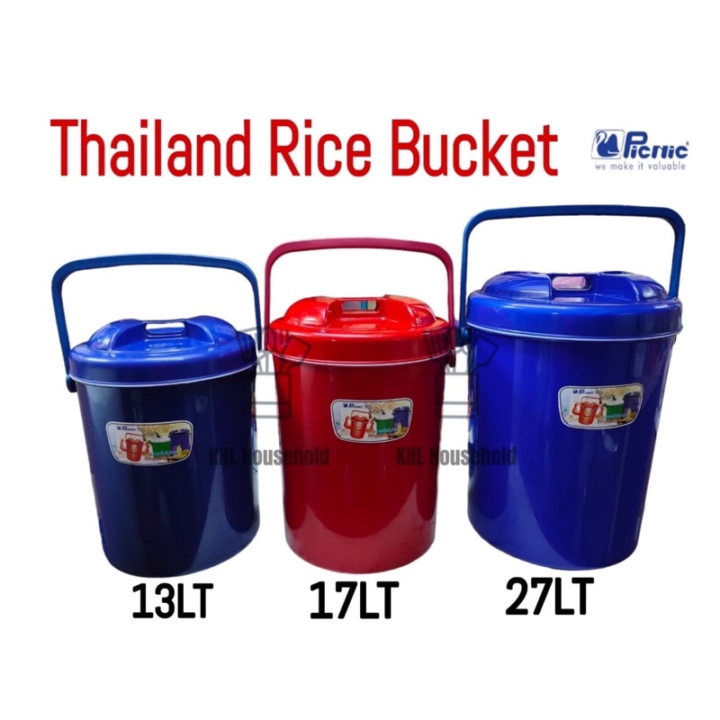 🔥OFFER🔥 Thailand Ice and Rice Bucket / Bekas Nasi / Cooler Bucket /Tong ...
