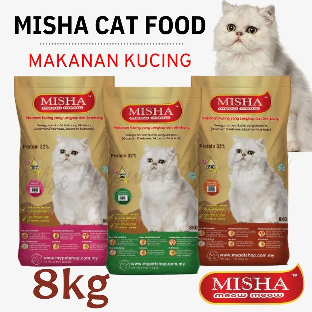 MISHA Dry Cat Food 8kg | Shopee Malaysia