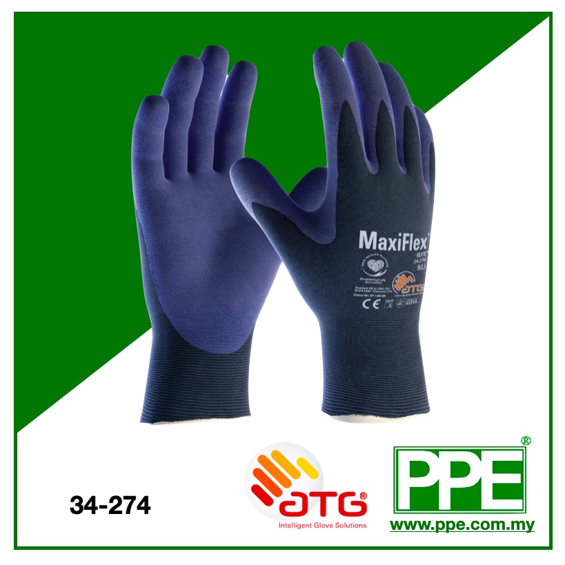 MaxiFlex Elite 34-274 Ultra Thin Touchscreen Glove | Shopee Malaysia