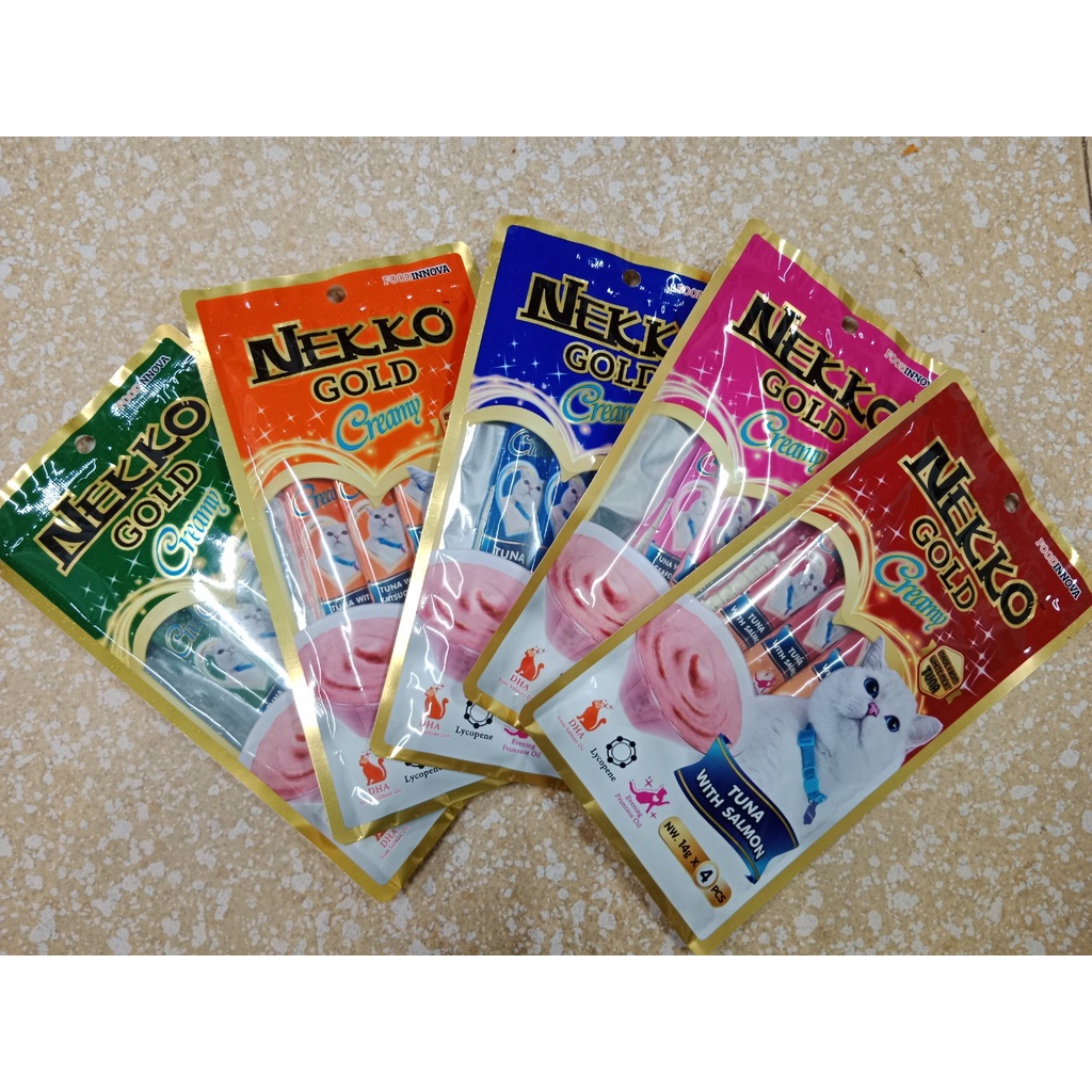 Nekko Gold cat reward soup (pack of 4 bars x 14g) | Shopee Malaysia