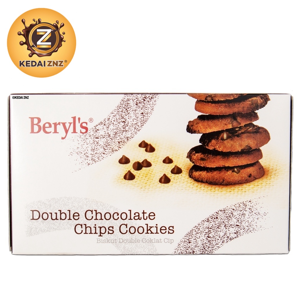 Chocolate Beryls Cookies Double Chocolate Chips Box 100g Coklat ...