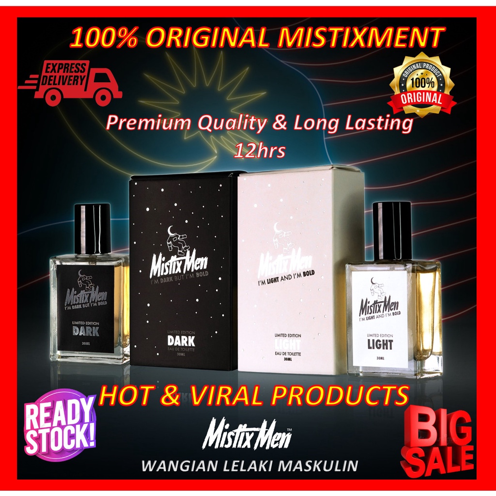 🔥 HQ Mistixperfume Minyak Wangi Lelaki Viral Mistixmen Perfume Dark & Light Mistix perfume ...