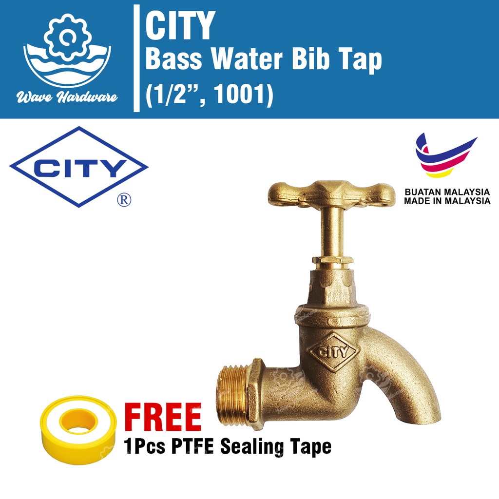 CITY Brass Water Bib Tap (1/2 Inch, 1001) | Shopee Malaysia