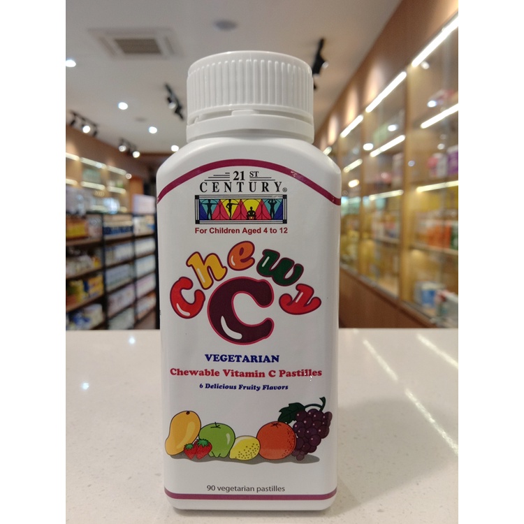 21ST CENTURY CHEWY C VITAMIN C PASTILLES 90 VEGETARIAN PASTILLES exp 10 ...