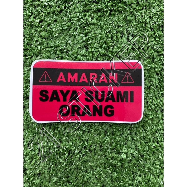STICKER FANCY AMARAN / WARNING BIASA/CHROME ( READY STOCK ) | Shopee ...