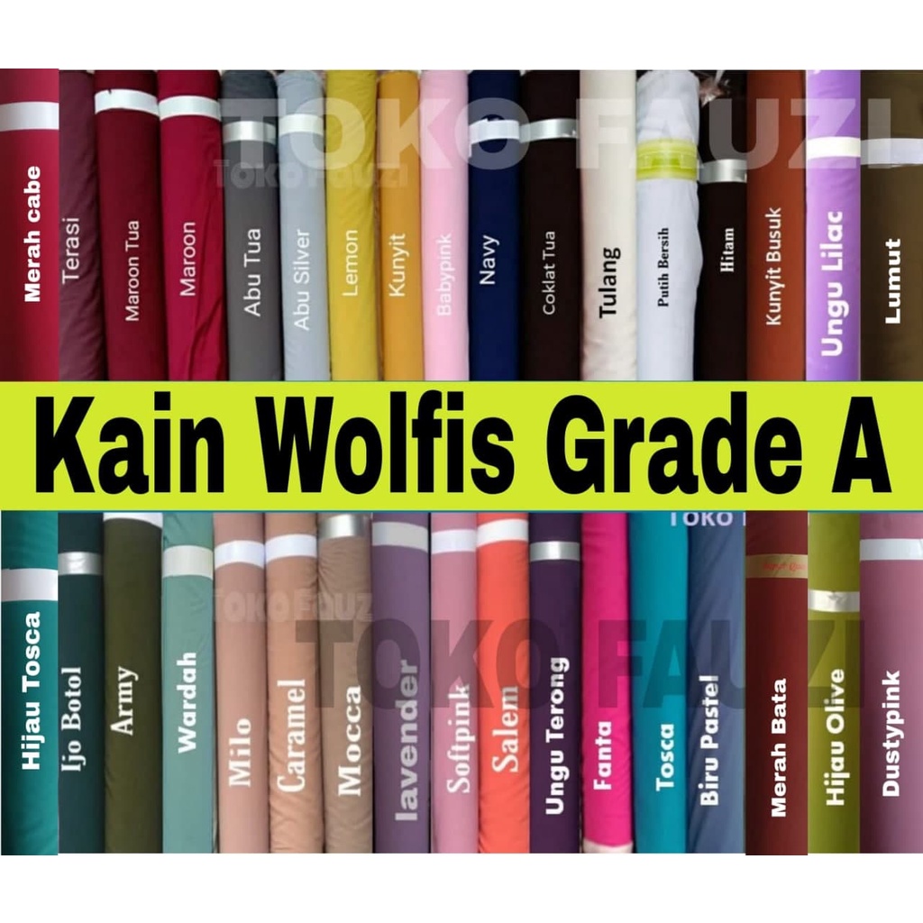 Wolfis Premium Grade A fabric by the meter | Shopee Malaysia