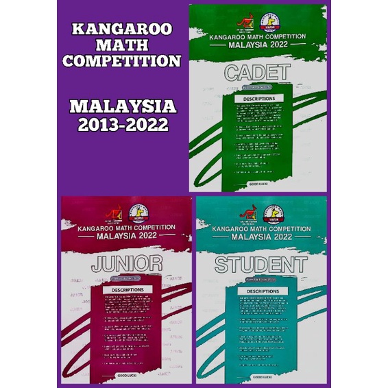 KANGAROO INTERNATIONAL MATHEMATICS PAST COMPETITIONS 2013-2022 ...