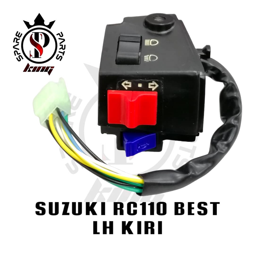 SUZUKI RC110 RC 110 RC BEST LH KIRI HANDLE SWITCH SUIS SUIZ KIRI MOTOR ...