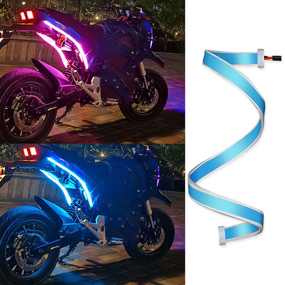 1pcs Motorcycle LED DRL Daytime Running Lights Tail Light Strip Flowing ...