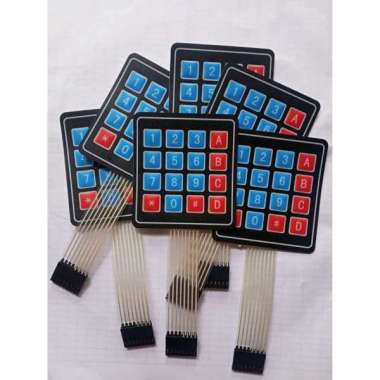 TOMBOL Original KEYPAD KEYPAD - KEYPAD Membrane 4x4 MATRIX ARDUINO ...