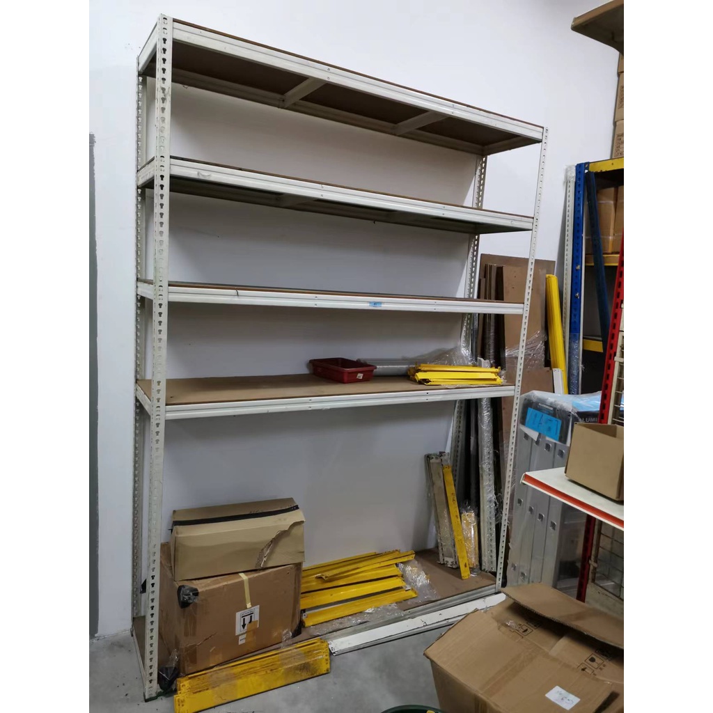 Used MYSTAR Boltless Rack White Rack Cabinets Warehouse Storage Racks ...