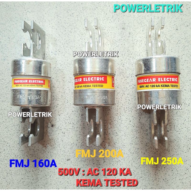 *READY STOCK* FUSEGEAR FMJ 160A 200A 250A J - TYPE FUSE LINK U TAG MADE IN MALAYSIA | Shopee ...