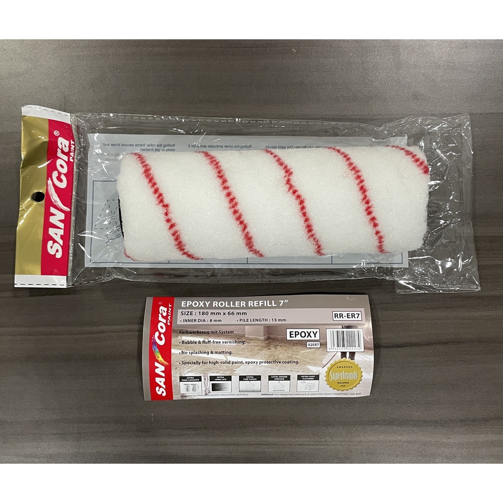 SANCora EPOXY Roller Refill 7" /ROLLER SAIZ 7 INCI (Solvent Base Roller ...