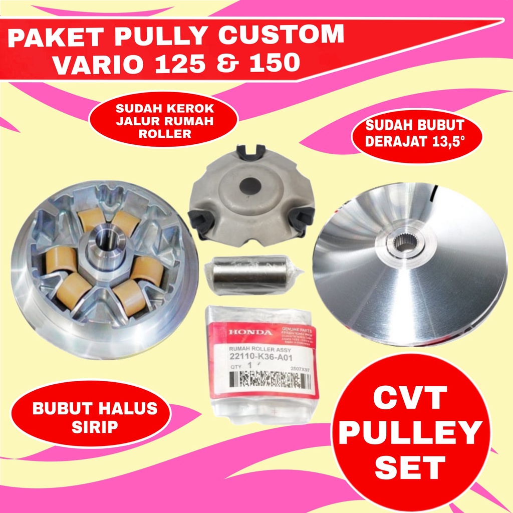 Pulley CUSTOM PCX 160pcx 150 VARIO 160k1z ADV 150k97 BIG PULLEY PNP ...