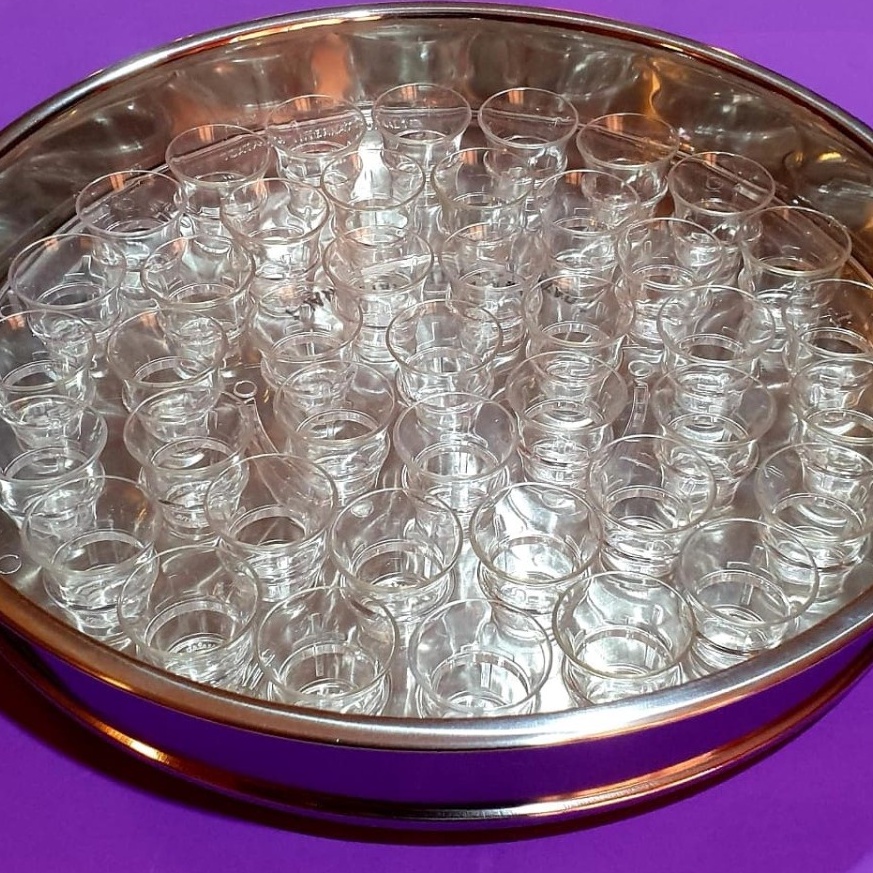 Traditional Holy Communion Tray 42 Cups (Coaster + 42 Cups + Box ...