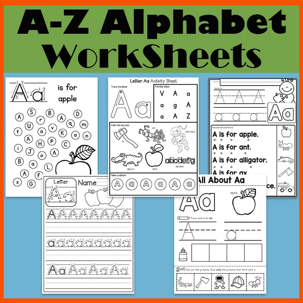 Letters A to Z Alphabet Workbook for Preschool and Kindergarten ...
