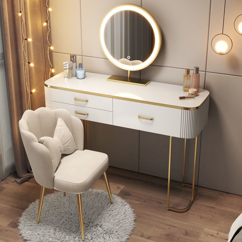 Dressing table dressing table Nordic storage cabinet one-piece ...