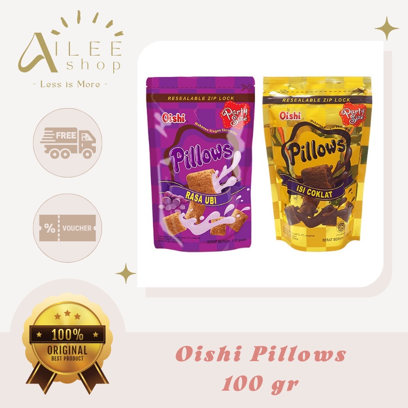 Oishi Pillows 100gr/Chocolate Chocolate/Taro Sweet Potato | Shopee Malaysia
