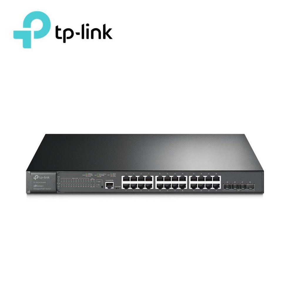 TP-LINK TL-SG3428MP JETSTREAM 28-PORT GIGABIT L2 MANAGED SWITCH WITH 24 ...