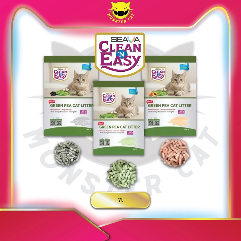 CLEAN N EASY Green Pea Cat Litter 7L | Shopee Malaysia