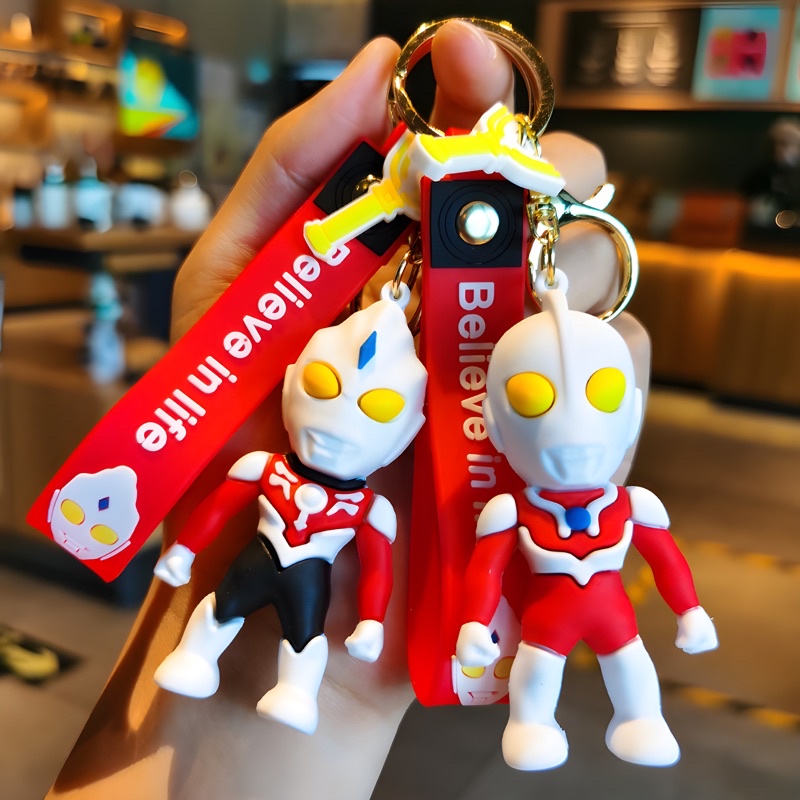 Cute Ultraman keychain/Ultraman super hero/cute keychain/卡通超人钥匙扣/咸蛋超人 | Shopee Malaysia