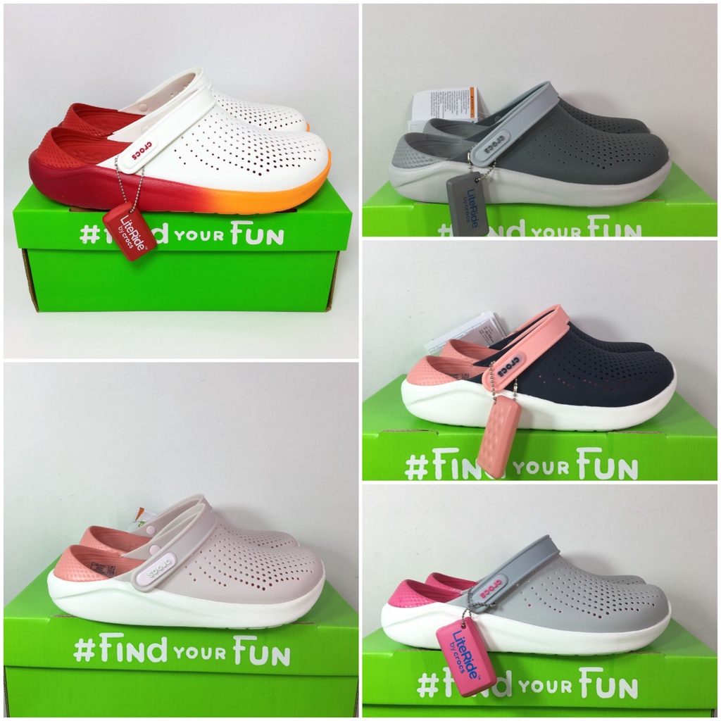 Crocs LiteRide wood log sandals【204592】 | Shopee Malaysia