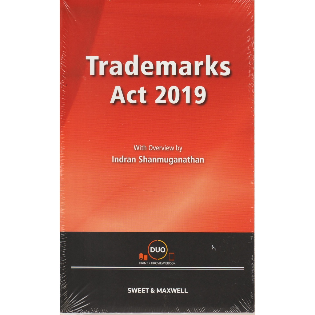 TRADEMARKS ACT 2019 -WITH OVERVIW BY INDRA SHANMUGANATHAN [ E-BOOKCODE INCLUDED] | Shopee Malaysia