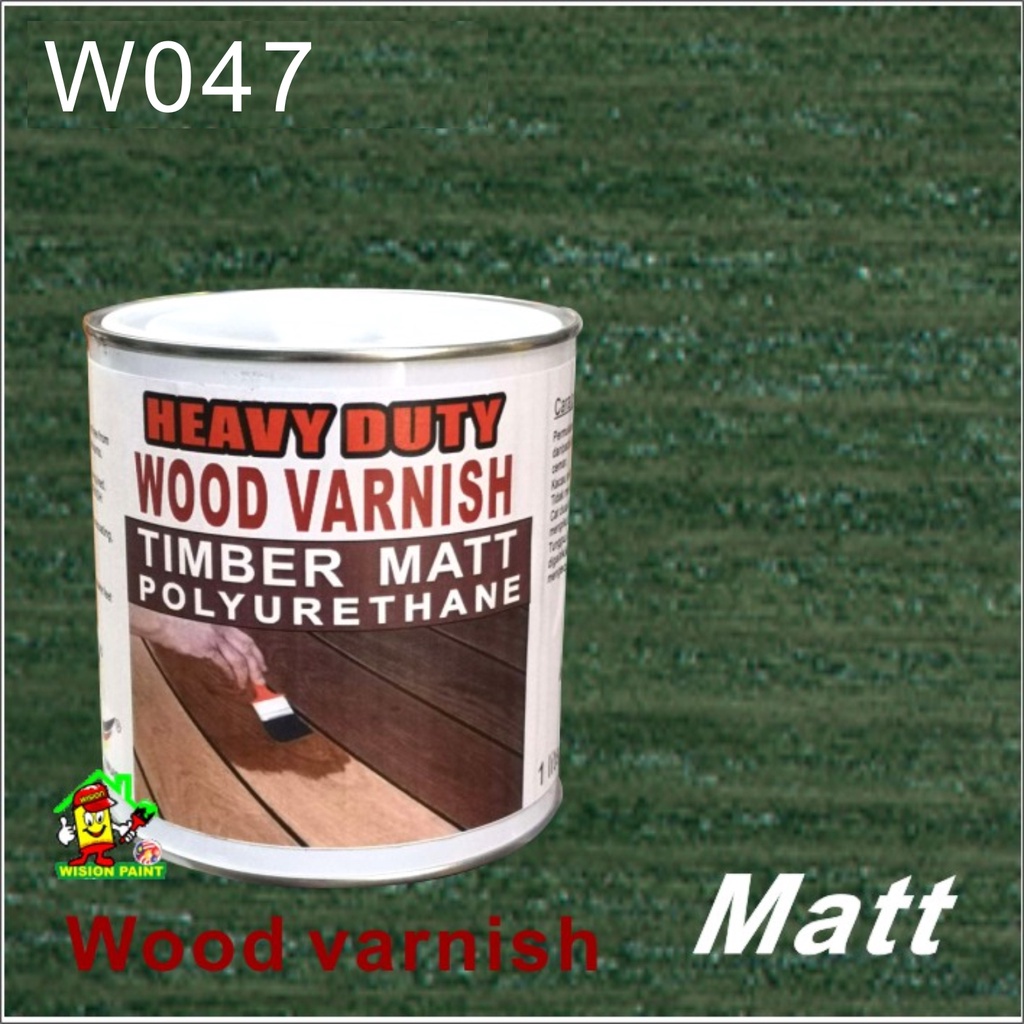 W047 💥HEAVY DUTY💥 1L ( MATT TIMBER VARNISH POLYURETHANE ) Wood Paint Varnish Wood Shellac Syelek ...