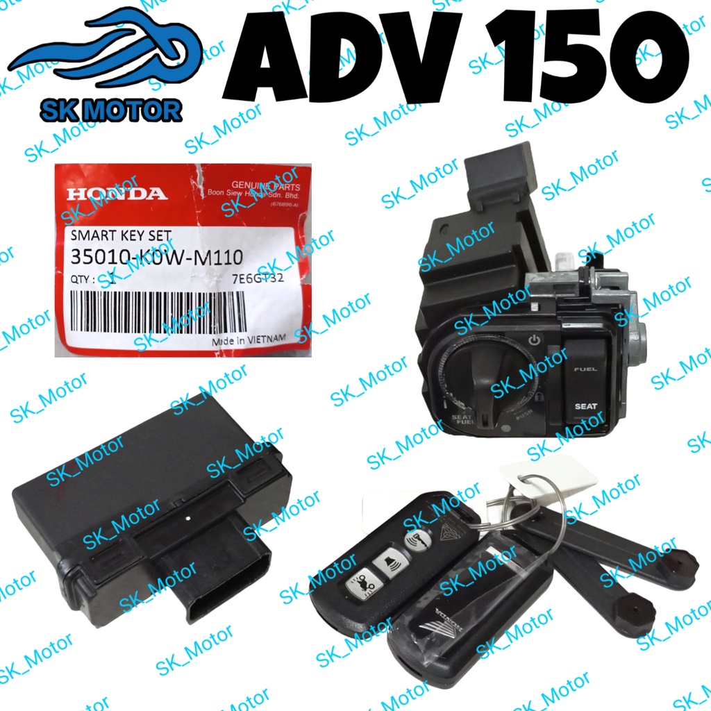 Honda ADV 150 Original Smart Ket Set / Ignition Main Switch / Full Set ...