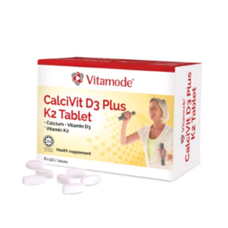 Calcivit D3 Plus K2 60 tabs Exp 12/2026 | Shopee Malaysia