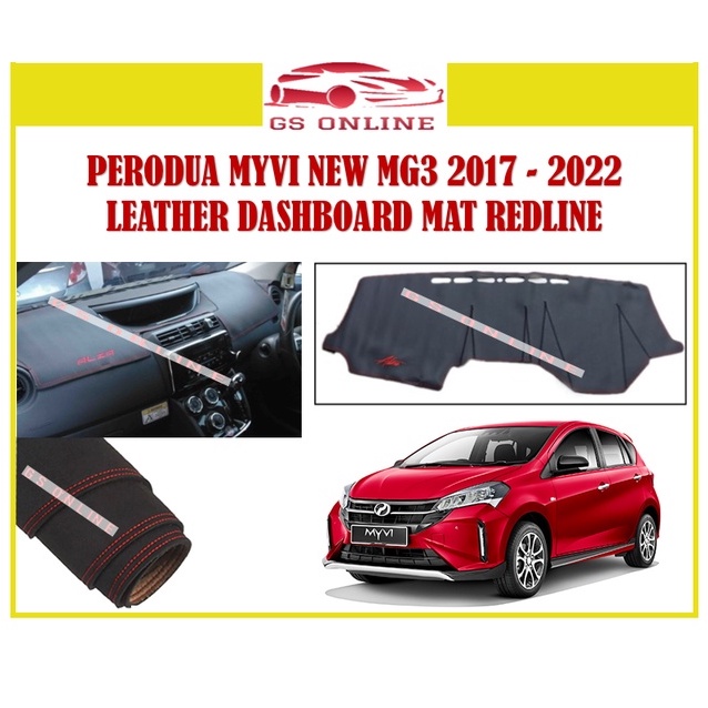 Perodua Myvi New MG3 GEN3 2017 2018 2019 2020 2021 2022 Leather Dashmat ...
