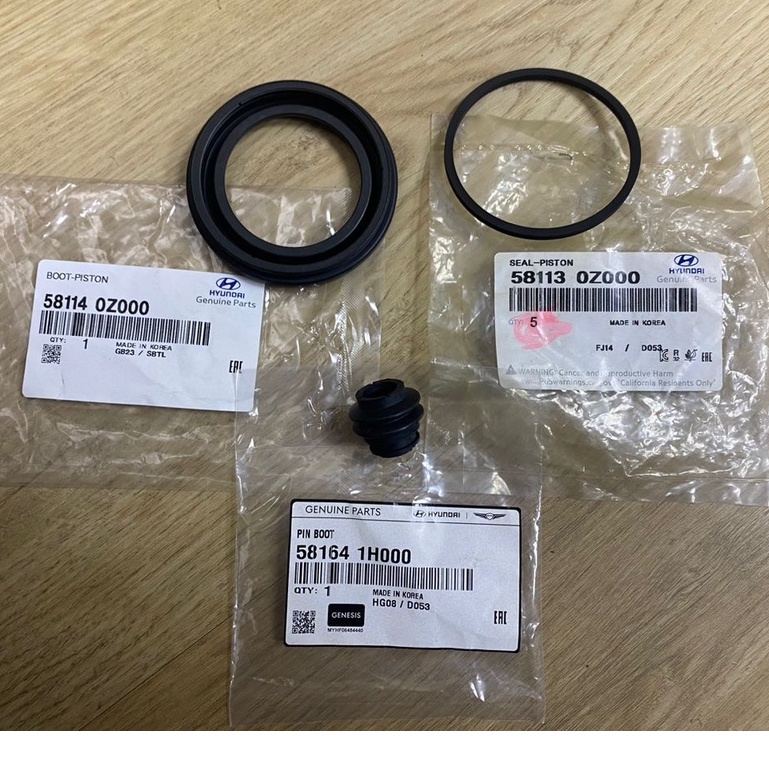 SEAL KIT DISC BRAKE CALIPER FRONT GENUINE PART (ORIGINAL) [58113/114 ...