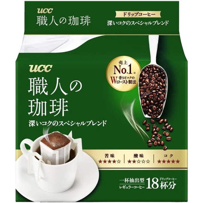 UCC Craftsman's Coffee Drip bag 18packs Rich body Special Blend (Direct from Japan) | Shopee ...