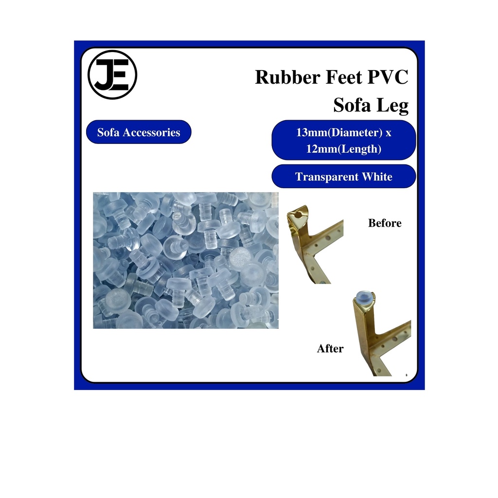 (10PCS/ORDER) RUBBER FEET STOPPER PVC SOFA LEG REPAIR SOFA DIY REPAIR ...