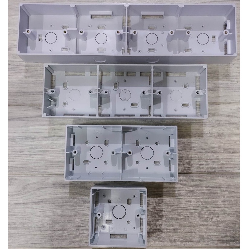 {MORE SOLID}PVC 3X3 SURFACE TYPE NUT BOX / ELECTRICAL BASE(PLUG/SUIS ...