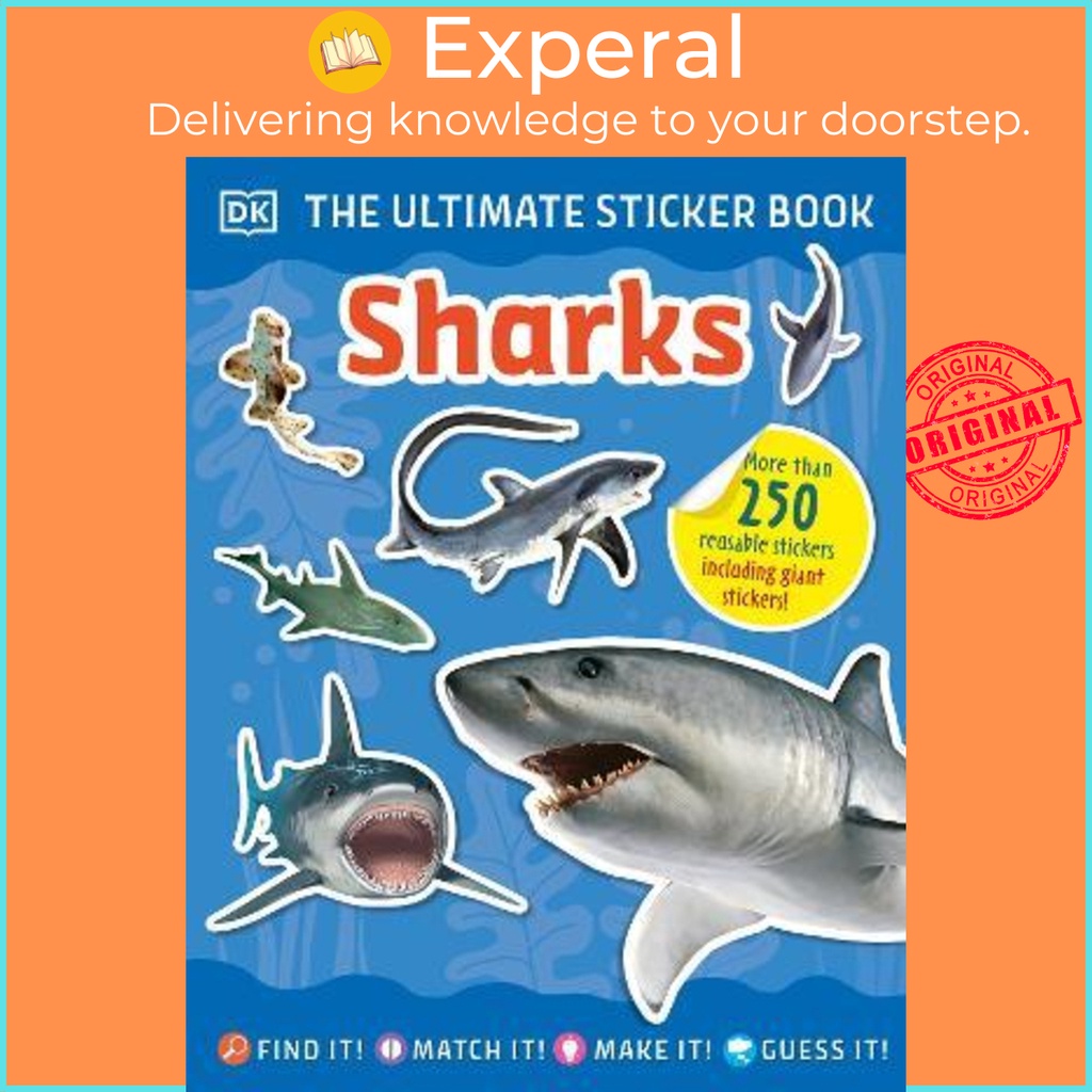 [English] - Ultimate Sticker Book Sharks by DK (UK edition, paperback) | Shopee Malaysia