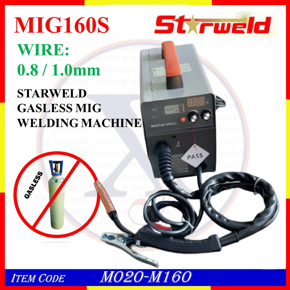 M020-M160 STARWELD MIG160S SKILL GASLESS WELDING MACHINE |MIG160 GAS ...