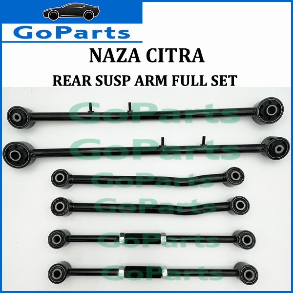 Full Set 6pcs Rear Susp Control Arm / Trailing Am Naza Citra Kia Carens ...