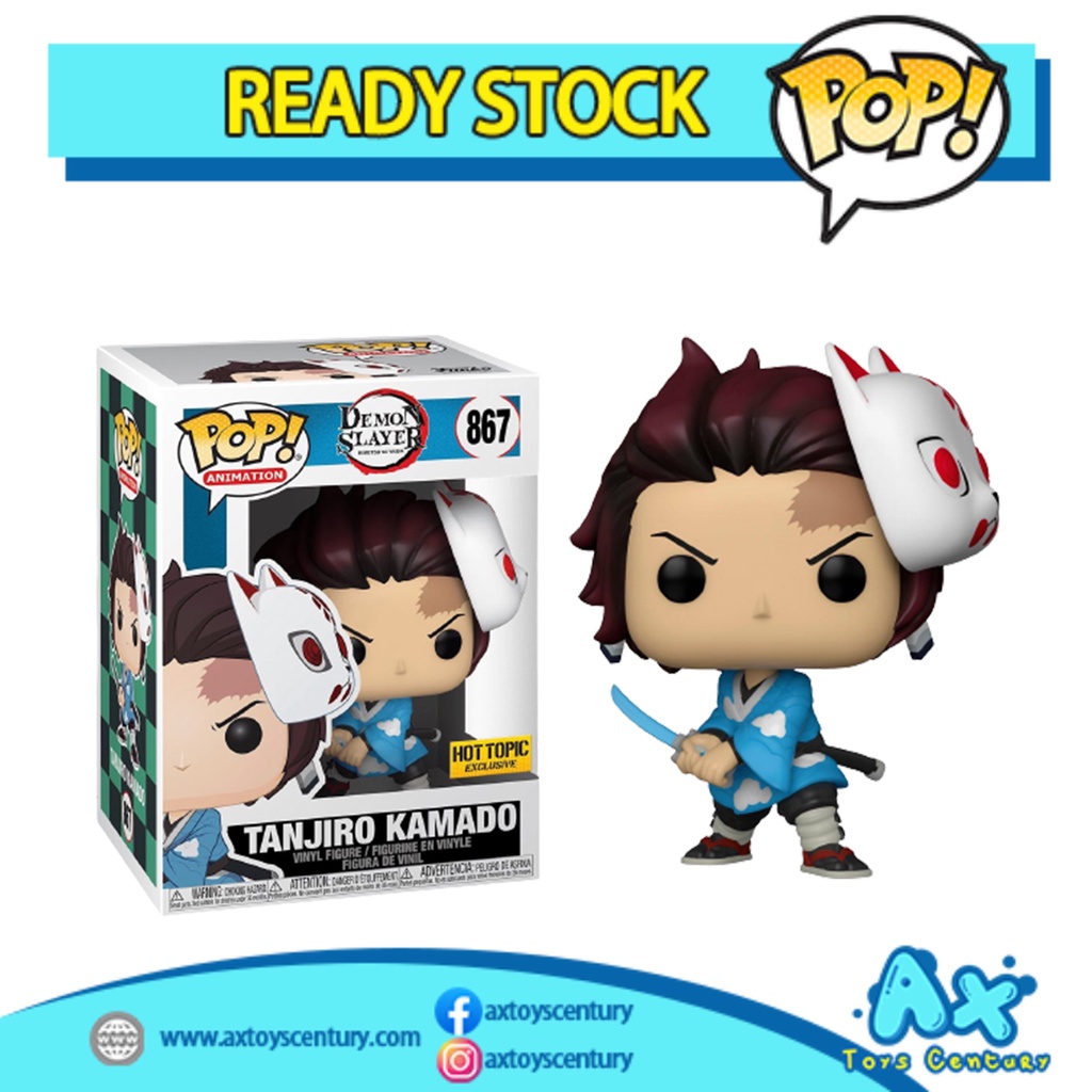 Funko Pop! Demon Slayer - Tanjiro Kamado #867 Hot Topic Exclusive 100% ...