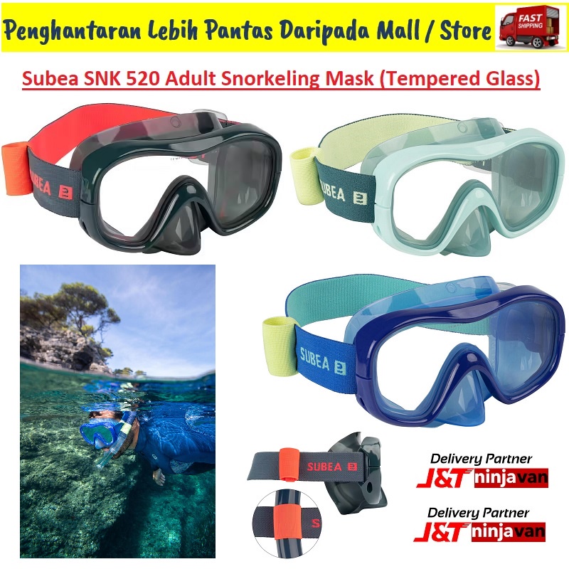 Sub3@ SNK520 Adult Tempered Glass Snorkeling Mask Snorkeling Goggle ...