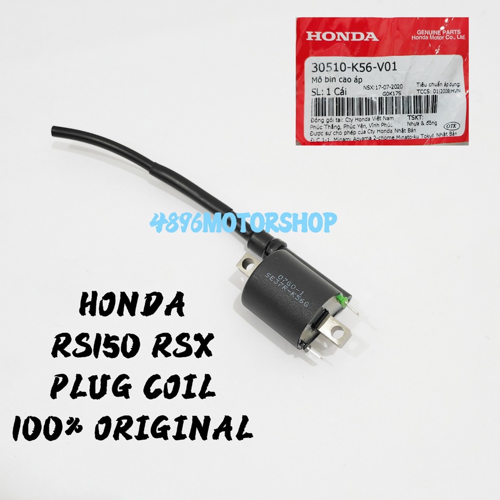 HONDA RS150 V1 V2 RSX RS 150 RS150R PLUG COIL IGNITION COIL BODY ORI ...