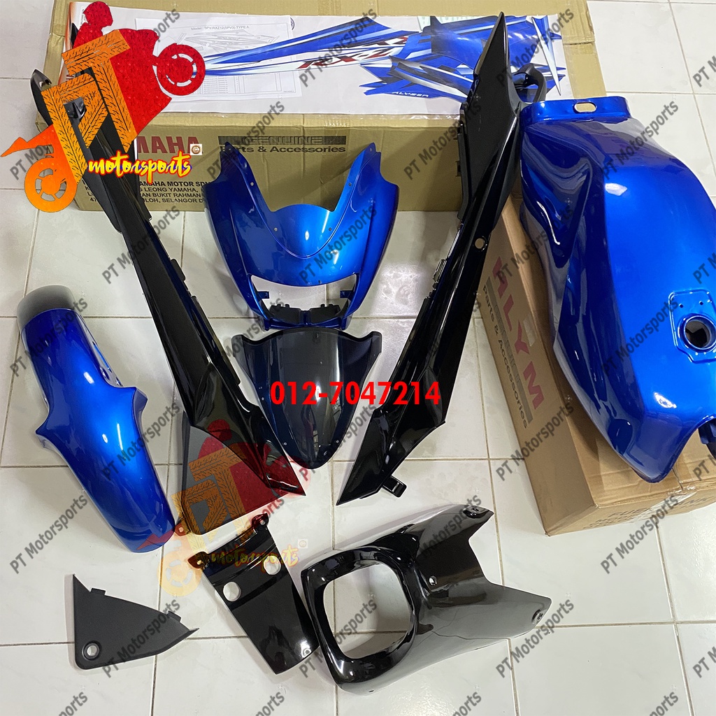 Yamaha COVER SET RXZ CATALYZER BIRU SKALA BMC HLY YAMAHA (COMPLETE SET ...