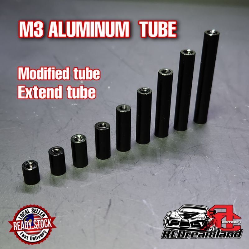 [READY STOCK] RCD ALUMINUM TUBE / MODIFIED TUBE/EXTEND TUBE | Shopee ...
