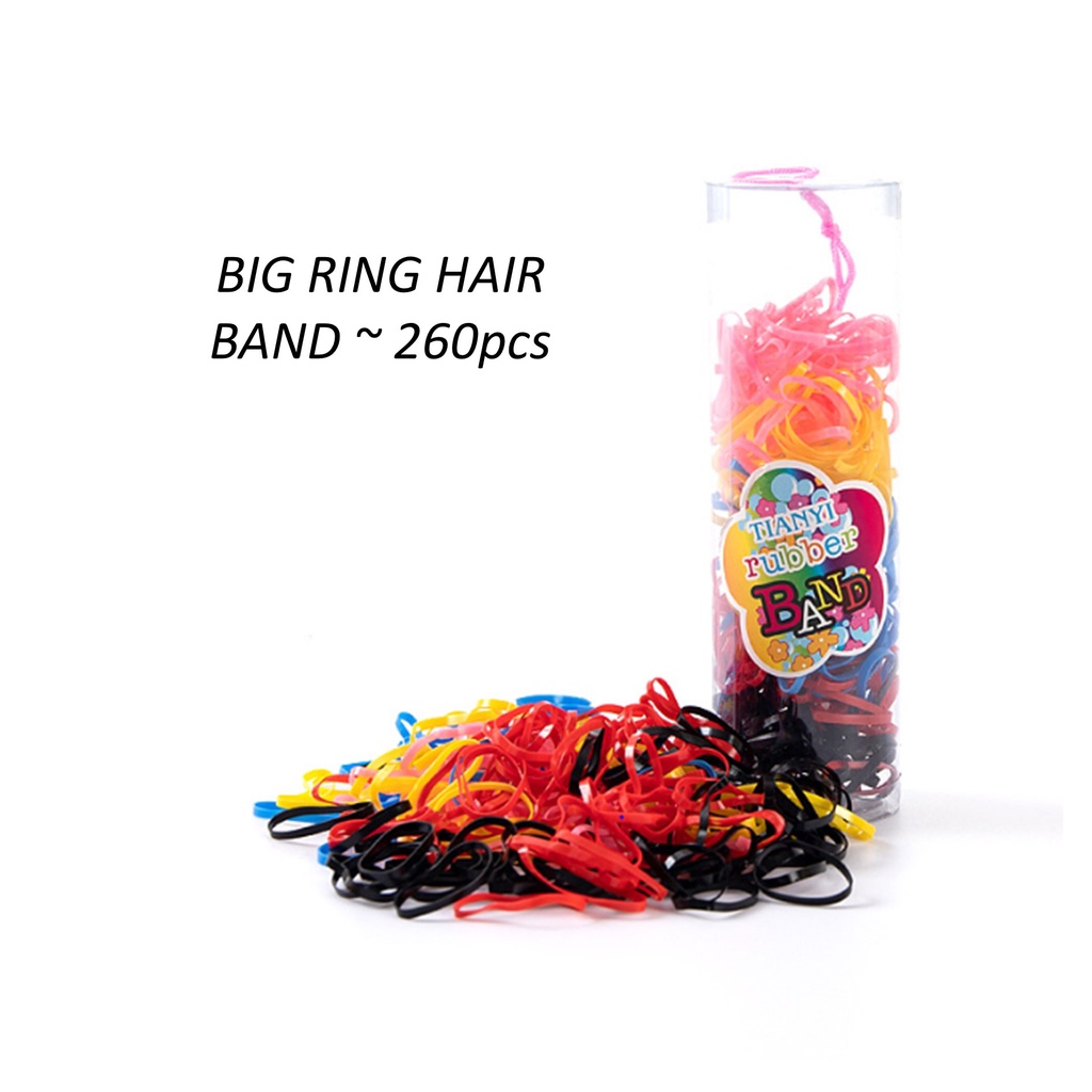 Getah Rambut Budak Rubber Hairband Colorful Pengikat Rambut RubberBand ...