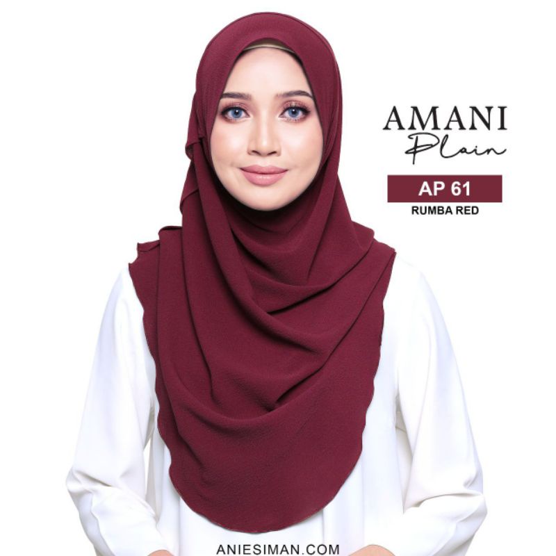 🔥🔥AMANI PLAIN BY ANIES IMAN | Shopee Malaysia