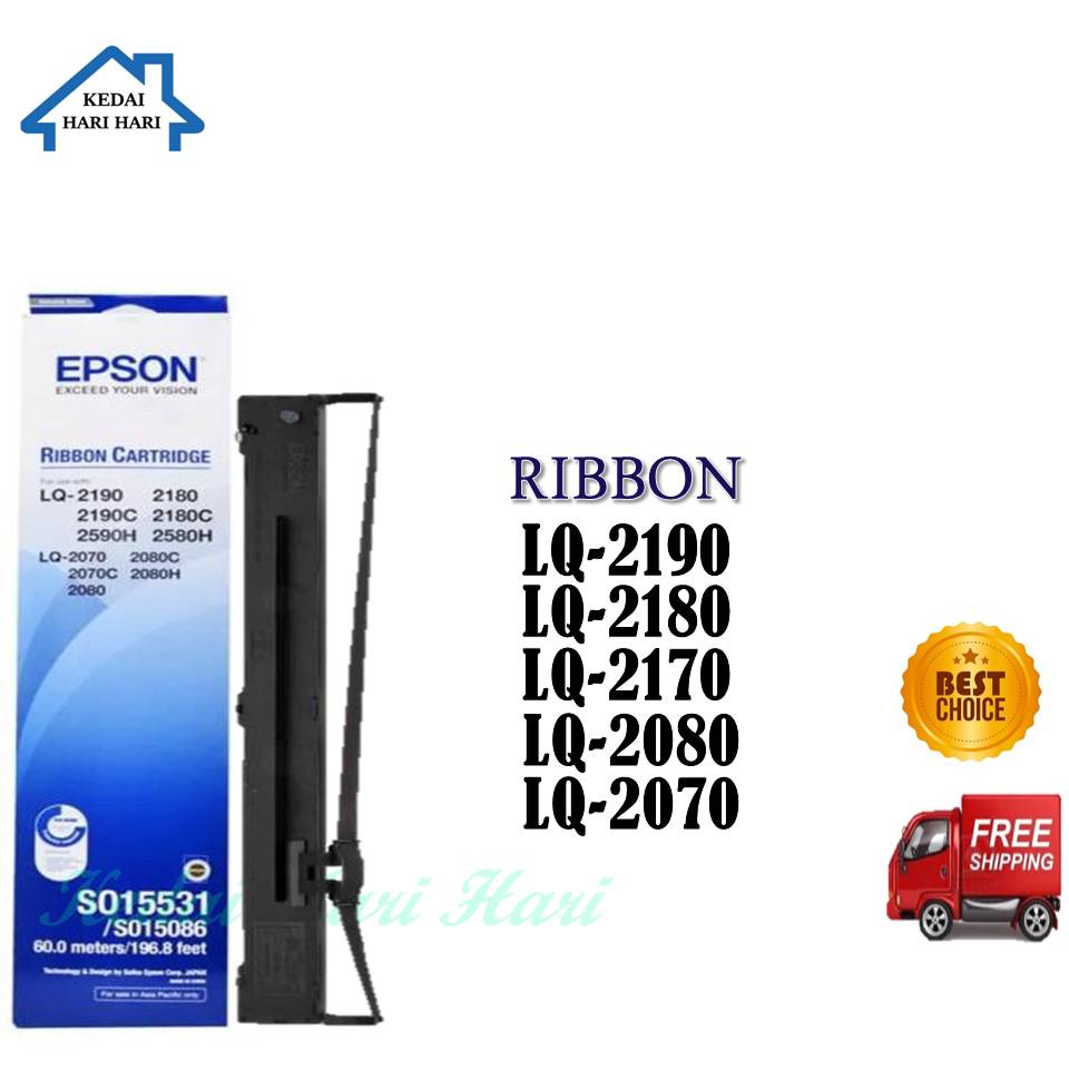 EPSON LQ-2190 RIBBON CARTRIDGE/ S015531/ S015086/ LQ2180 2580 2590 2070 ...