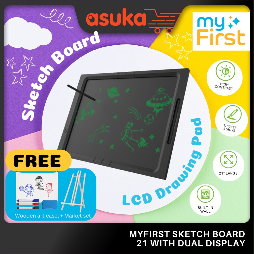 myFirst Sketch Board 21 With Dual Display (LCD Sketch Board ...
