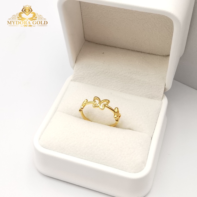 MydoraGold Cincin Minimalist Series | Cincin Butterfly | Cincin Rama ...