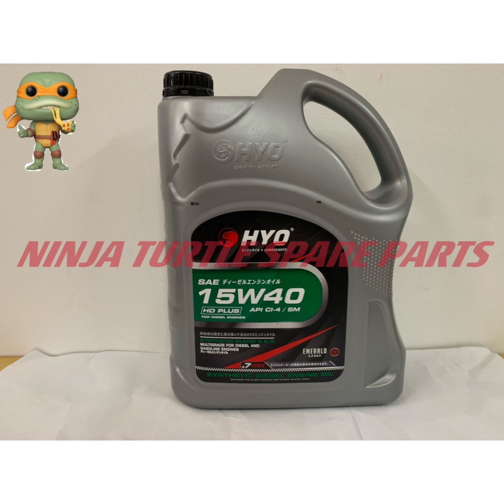 HYO 15W40 SAE (SEMI SYNTHETIC) 15W40 API CL-4 Engine Oil 7LITER (JAPAN ...